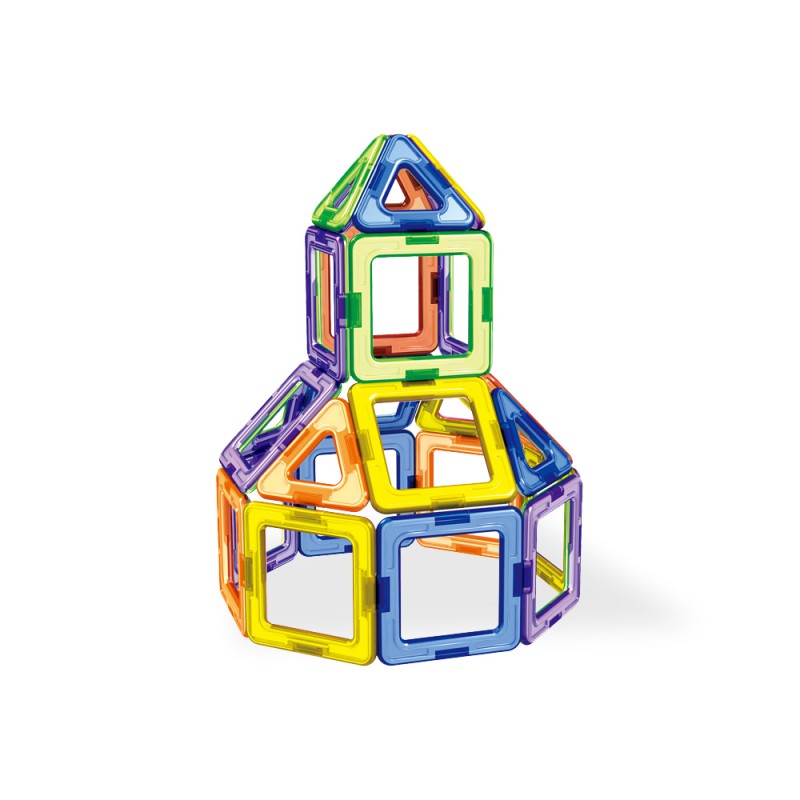 Coffret jeu éducatif et de construction 46 pièces magnétiques MAGIC TILES