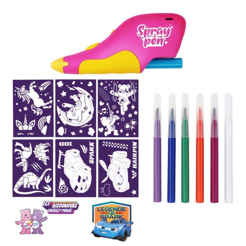 Coffret couleurs magiques Spray Z Pen - Vaporisateur d'encre Gulli Créa