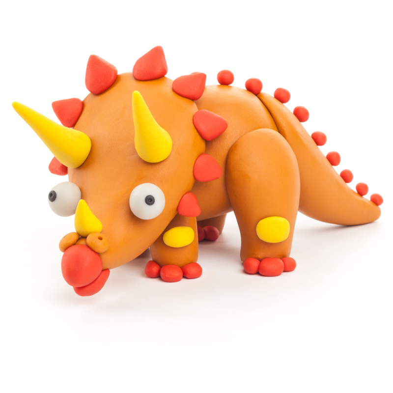 Pâte à modeler auto-durcissante HEY CLAY® - Grand coffret 6 dinosaures